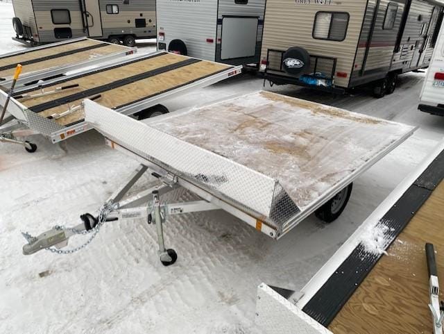 2023 Snopro 10′ Xtreme 2 Place Aluminum Tilt Snowmobile Trailer w/Salt ...