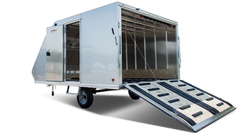 2025 Alcom Snopro 8.5 X 12 Aluminum Enclosed 2 Place Hybrid Snowmobile ...