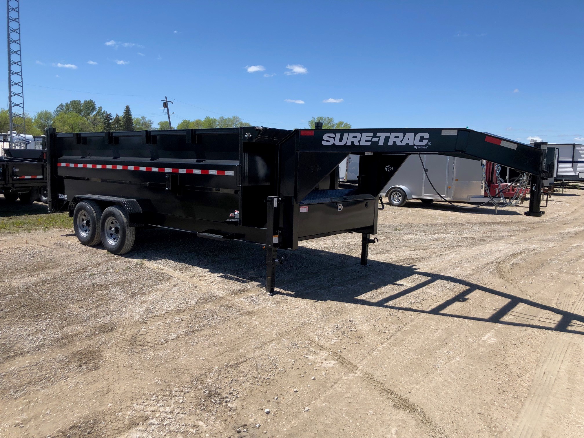 2024 Sure-Trac 7 X 16 Pro Series HD Gooseneck Dump Telescopic 4′ Sides ...