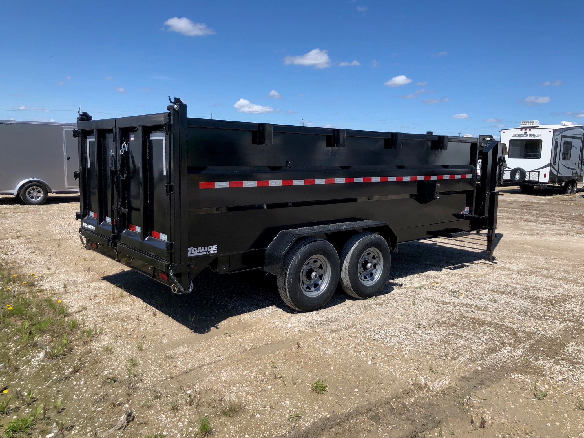 2024 Sure-Trac 7 X 16 Pro Series HD Gooseneck Dump Telescopic 4′ Sides ...