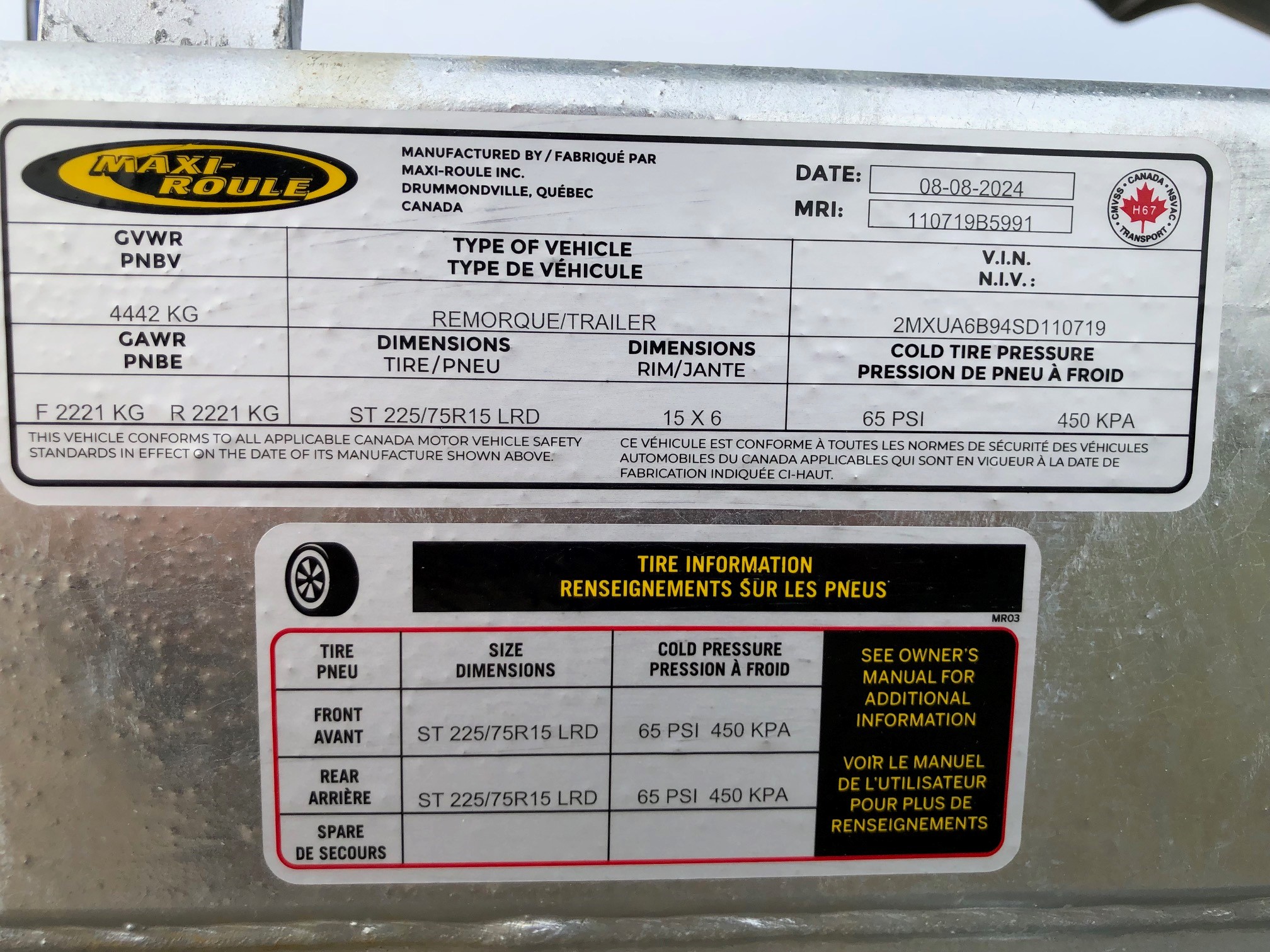 2025 Maxi-Roule 6 X 12 Galvanized Telescopic Dump Trailer 10K – Pik-A ...